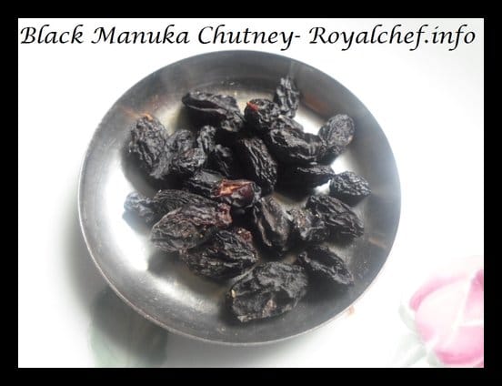 Black Manuka Chutney Recipe in Marathi - Royal Chef Sujata