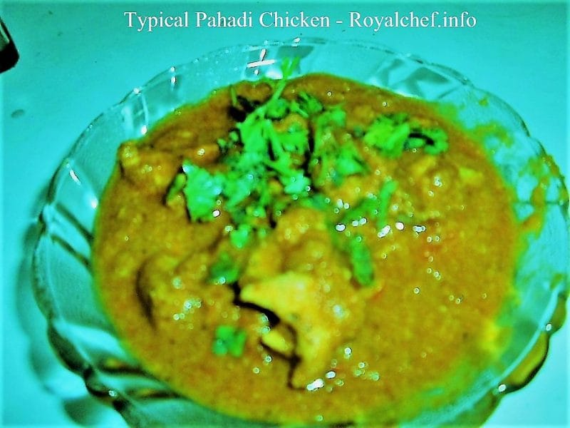 Recipe for Thick Pahadi Murgh Gravy - Royal Chef Sujata