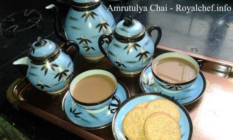 Typical Amrutulya Chai Recipe in Marathi - Royal Chef Sujata