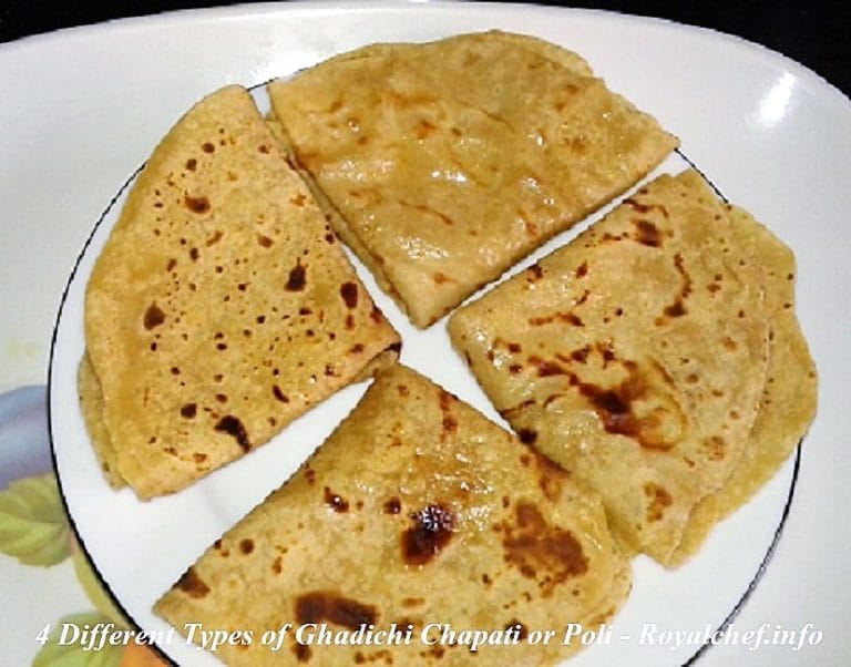 4 Different Types of Ghadichi Chapati or Poli Recipe in Marathi - Royal ...
