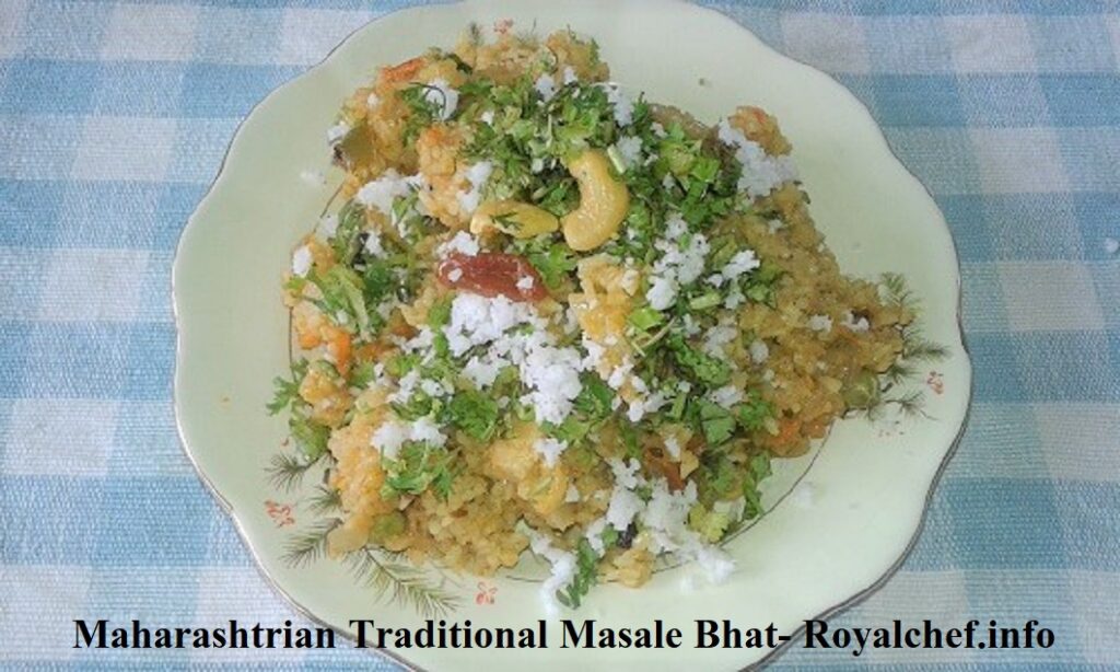 Maharashtrian Traditional Masale Bhat - Royal Chef Sujata